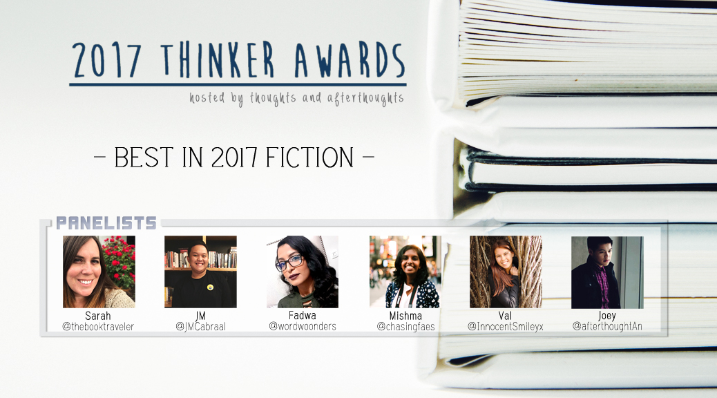 The Thinker Awards – Best in 2017 Fiction | thoughts and afterthoughts.