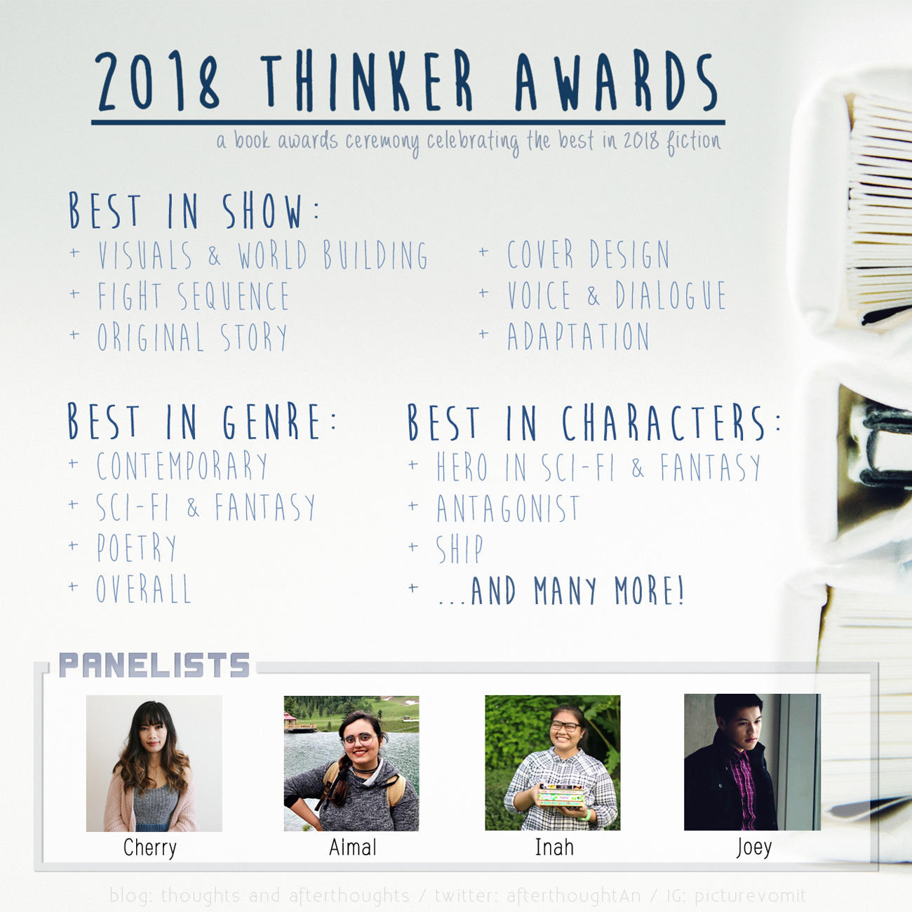 The Thinker Awards – Best in 2018 Fiction | thoughts and afterthoughts.